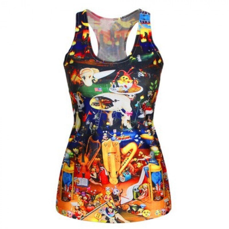 Women Vest I-shaped Colorful Amusement Park Dance ... – Grandado