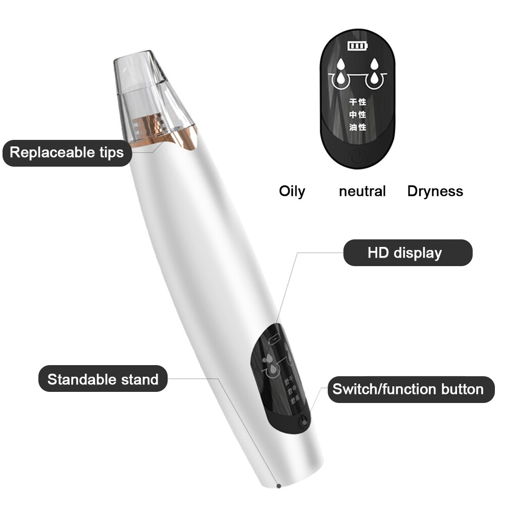 Electric USB Blackhead Remover Vacuum Suction Pore... – Grandado