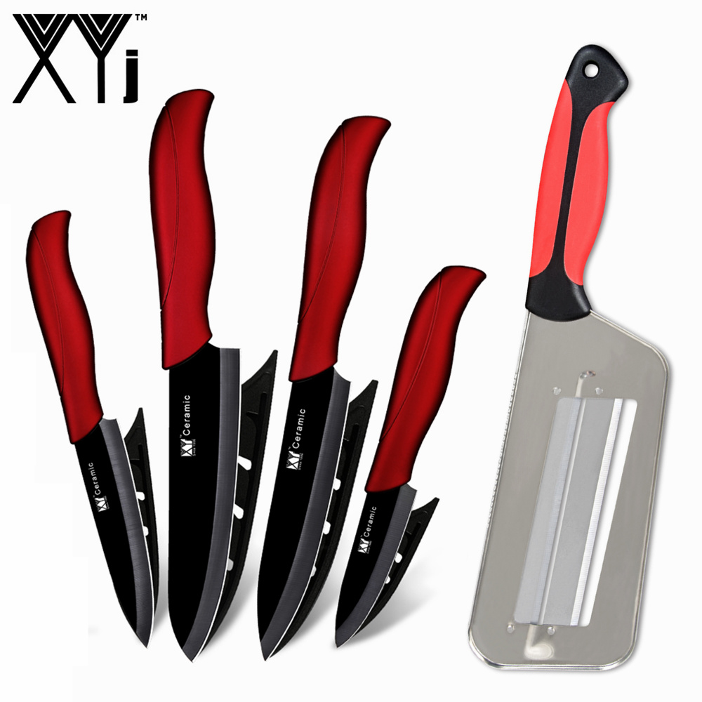 XYj Ceramic Knives Set Multi-options Color Handle ... – Vicedeal