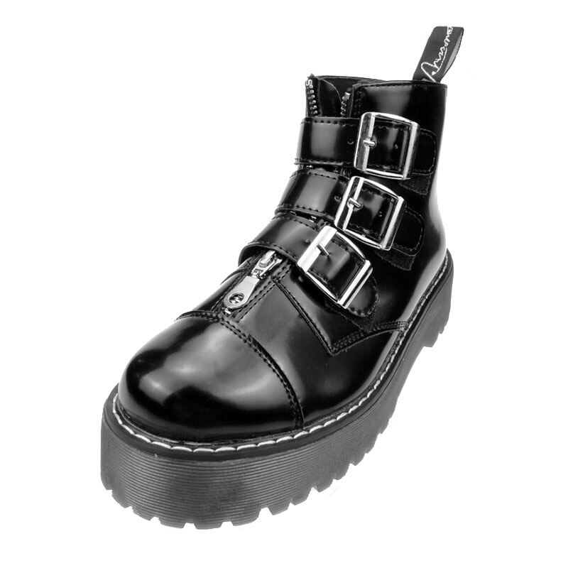 Dame gotisk rock platform sko retro kvinde motorcy... – Grandado