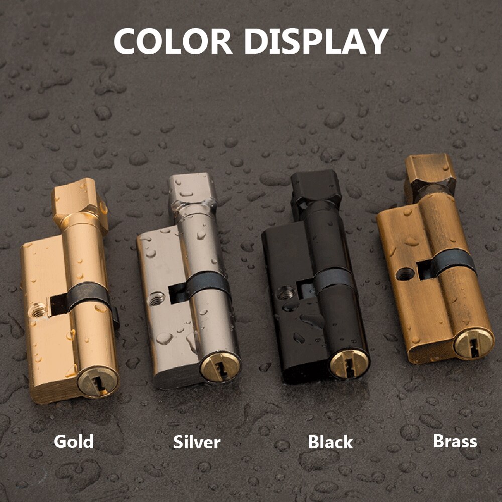 Door Cylinder Lock Biased 70mm 3 Keys Anti-Theft E... – Grandado