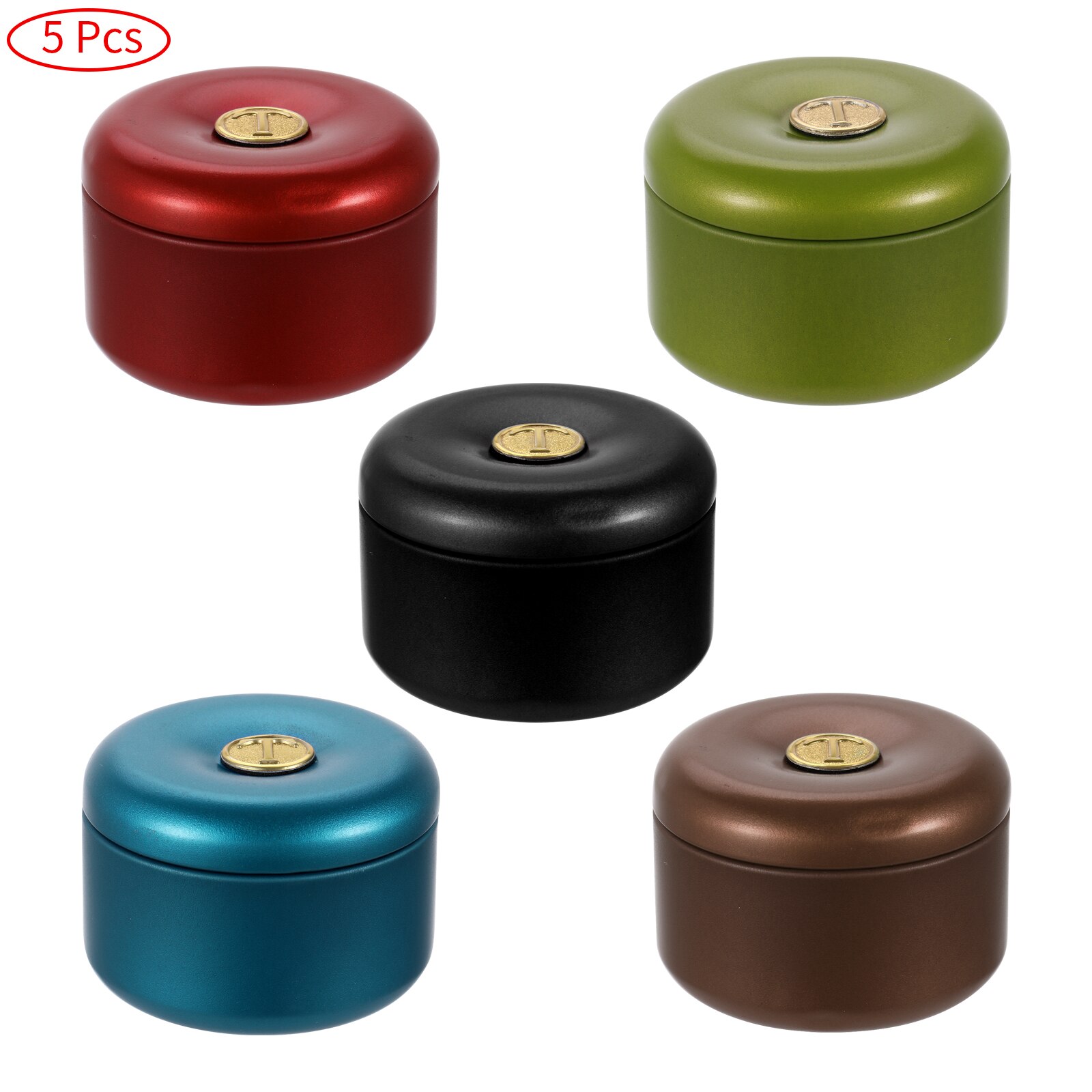 5p Tea Tins Storage Containers Portable Travel Tea... – Vicedeal