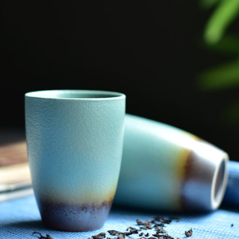 Crude Pottery Tea Cup Ceramic Teacup Kung Fu Tea S... – Grandado