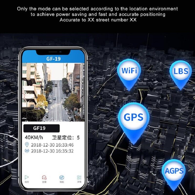 Mini Gf19 GPS Trackers SOS Tracking Devices for Ve... – Grandado