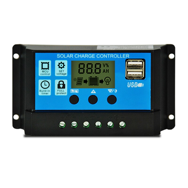 YJSS-10A/20A/30A Solar Controller Manual PWM Solar... – Grandado