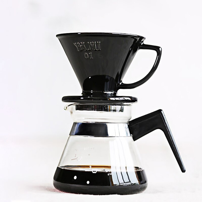 1 Sets V60 Glass Coffee Pot Coffee Filter Pot Make... – Vicedeal
