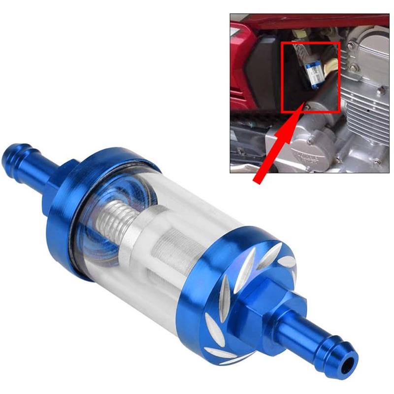 Universal Black/Blue Gas Fuel Filter Scooter Oil F... – Vicedeal