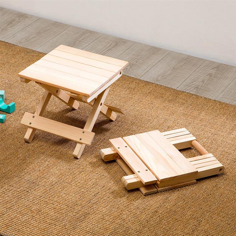 1pc Portable Wood Folding Step Stool Lounge Foldab... – Grandado
