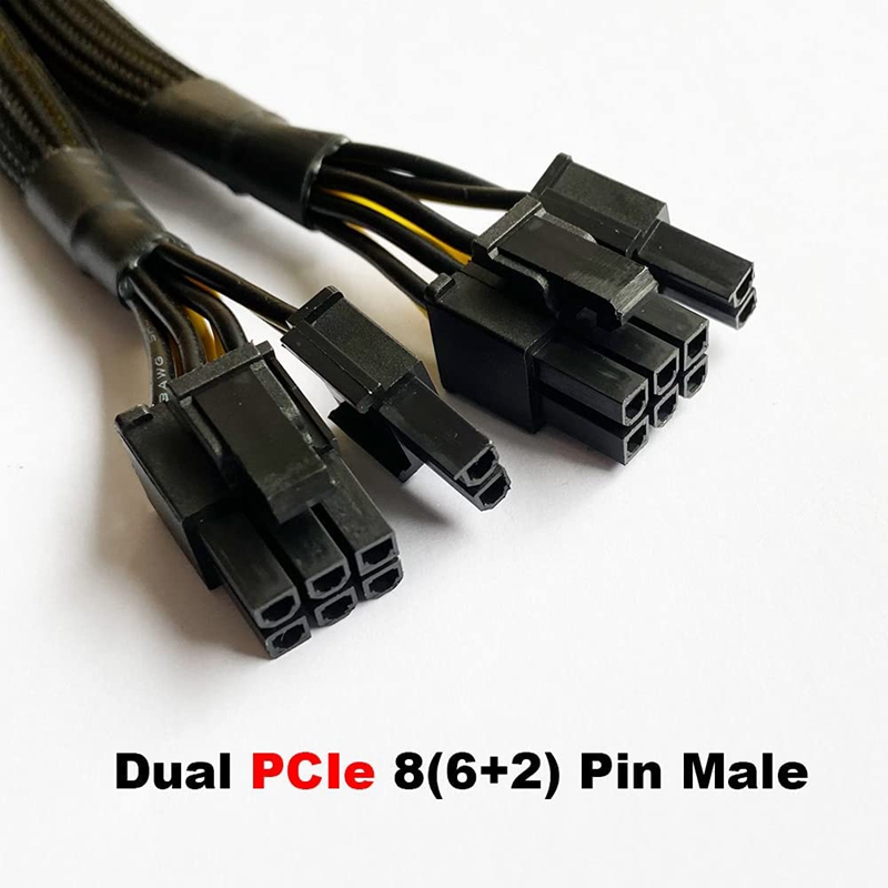 Gpu Vga Pci-E 8 Pin Female Naar Dual 8(6 + 2) pin ... – Vicedeal