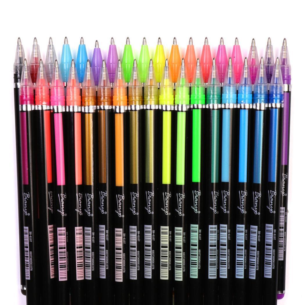 Pastel Glitter Colored Gel Pen Drawing Writing, Pa... – Vicedeal
