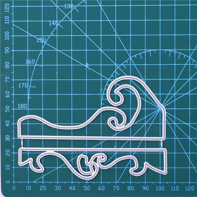 DiyArts Sea Wave Metal Cutting Dies Craft Stencil ... – Vicedeal