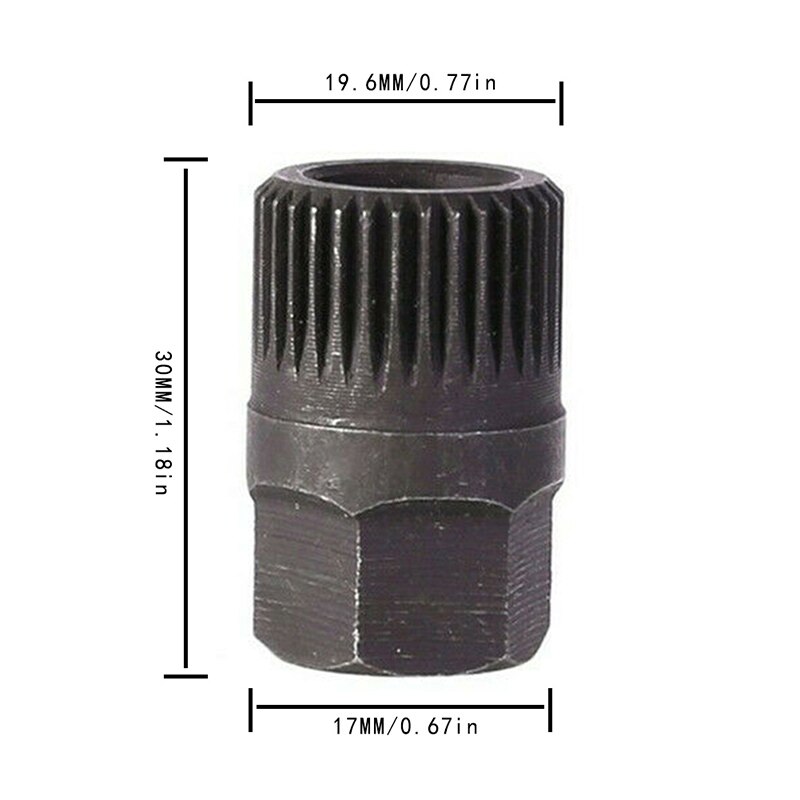 Spline Alternator Clutch Free Wheel Pulley Removal... – Grandado