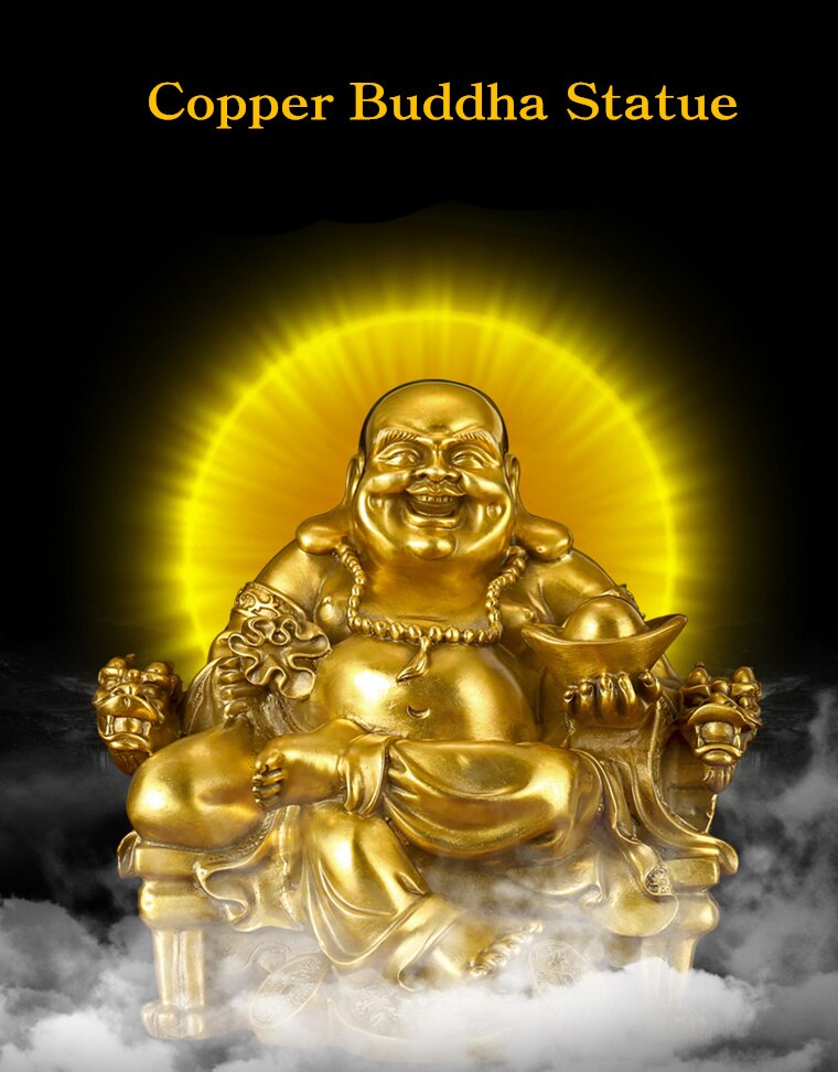 Estatua de la suerte de Maitreya adornos de Feng S... – Vicedeal