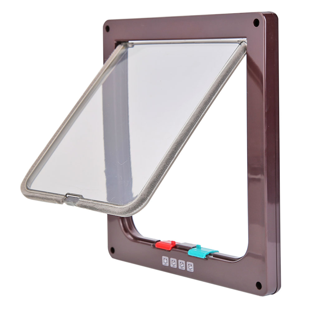 Dog Cat Flap Door with 4 Way Security Lock Flap Do... – Grandado