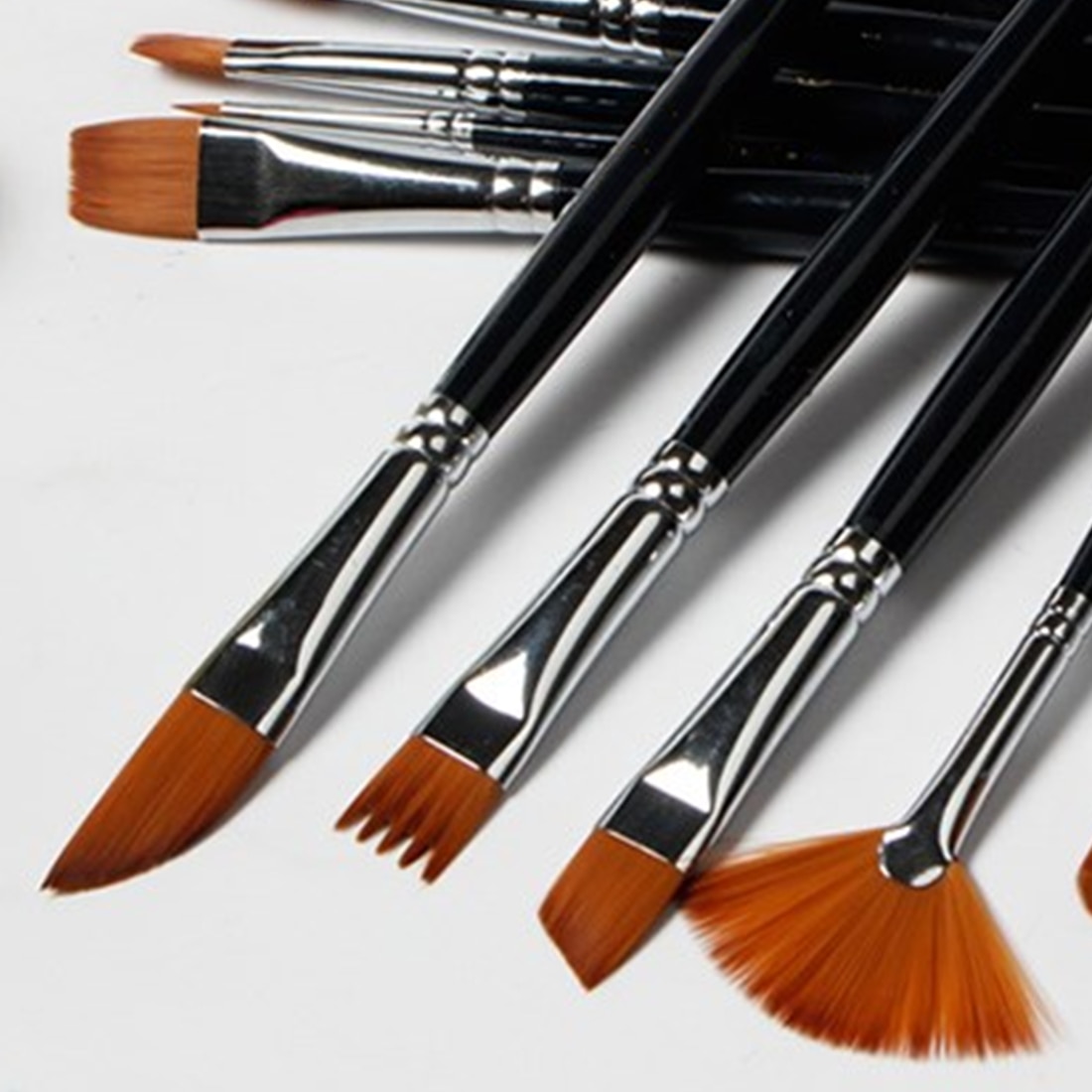 12pcs/set Artist Paint Brush Set Nylon Hair Waterc... – Grandado