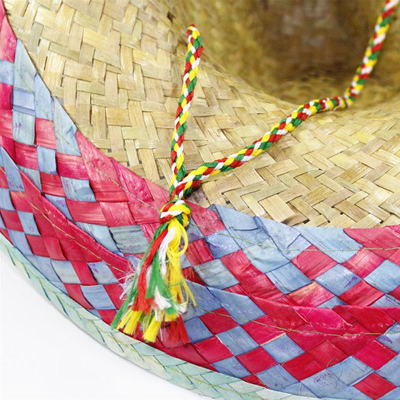 Straw Hat Mexican Hat Hawaii Straw Hat Woven Hawai... – Grandado