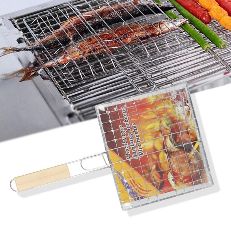Barbecue Wire Meshes BBQ Net Clip Meat Fishes Outd... – Grandado