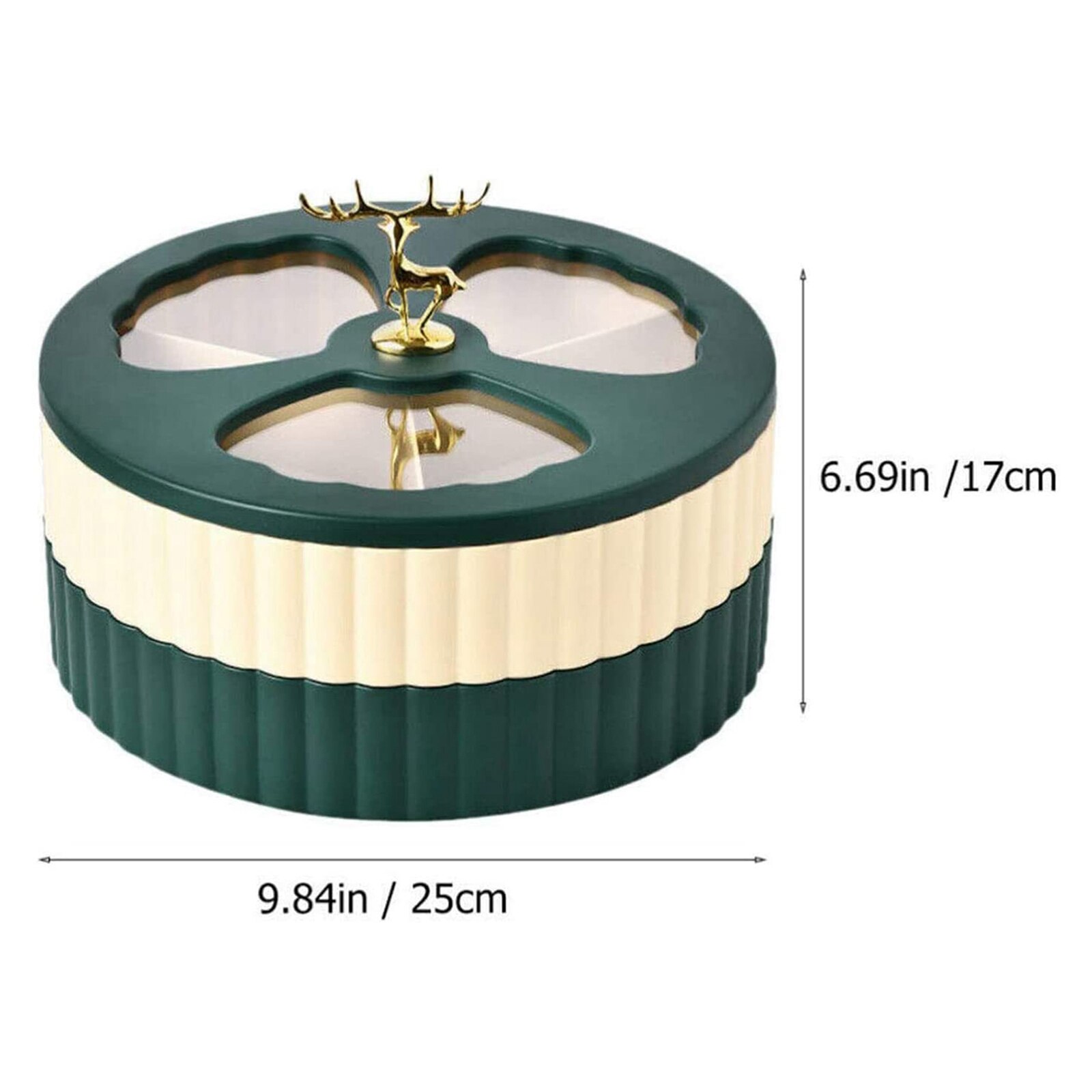 1/2/ Rotating Snack Containers Nut Serving Platter... – Grandado