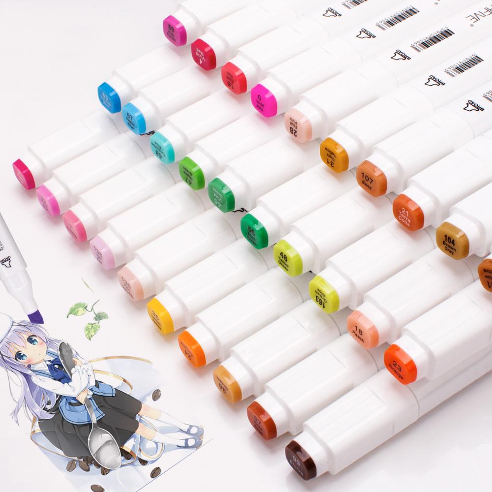 Touchfive Markers Felt Tip Pens Alcohol Based Perm... – Grandado