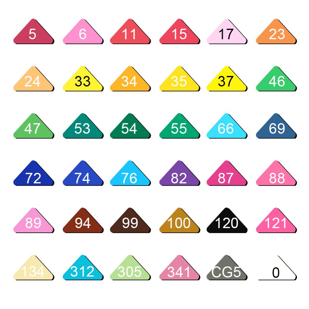 60/80/108 Colors Marker Pen, Doubled Tip Graffiti ... – Vicedeal