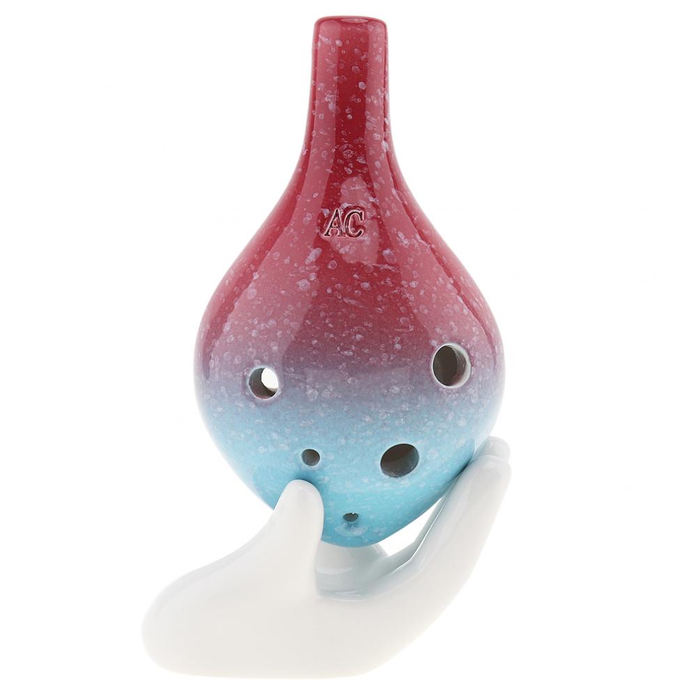 6 Gaten Alto Tonec Twee-Tone Ocarina Keramische Fl... – Vicedeal