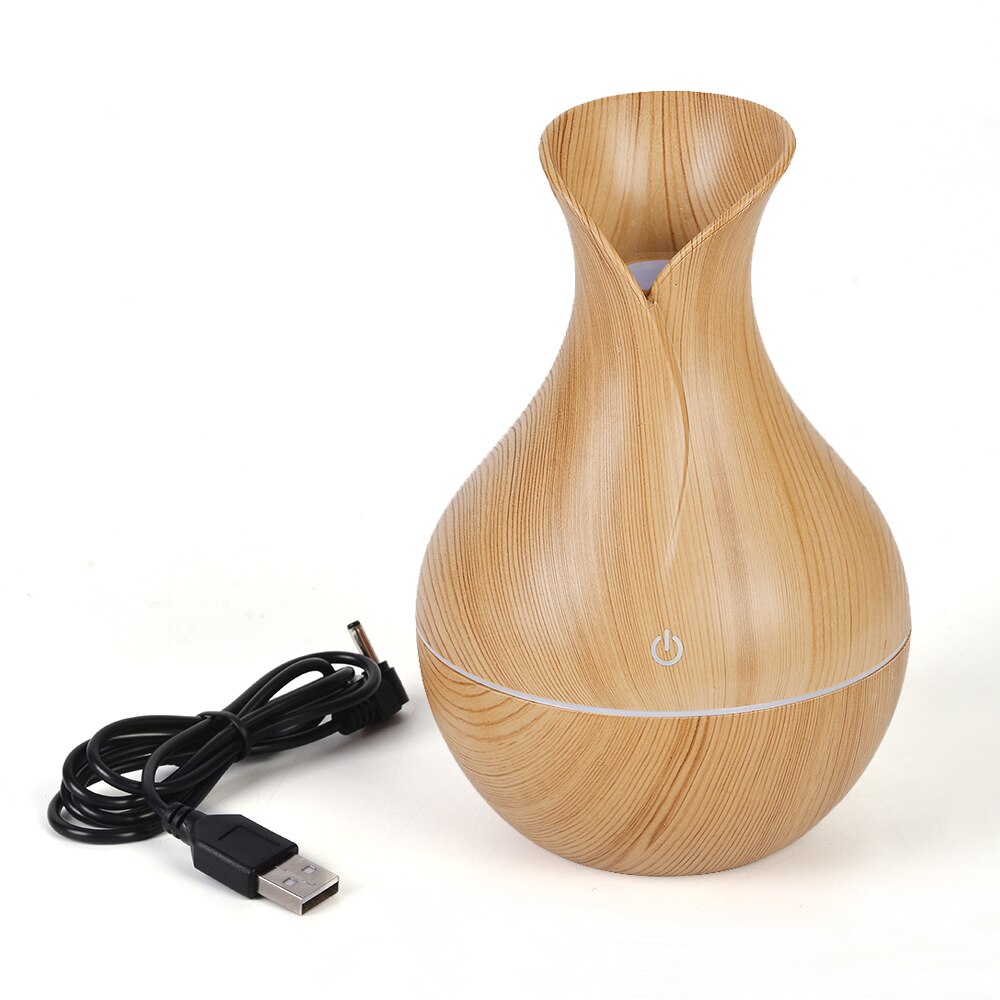 USB Wood Grain Essential Oil Diffuser Ultrasonic H... – Grandado