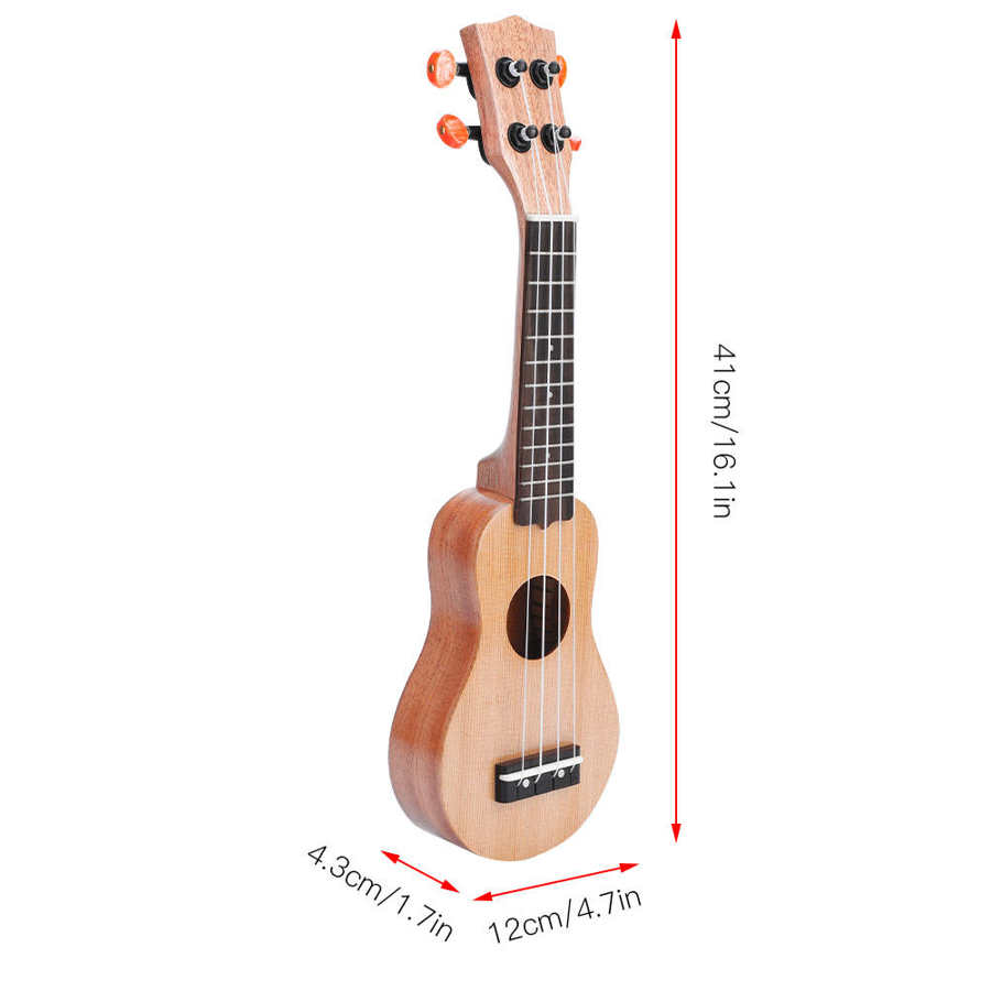 17 Inch Portable Red Pine Ukulele Mini Hawaii Guit... – Vicedeal