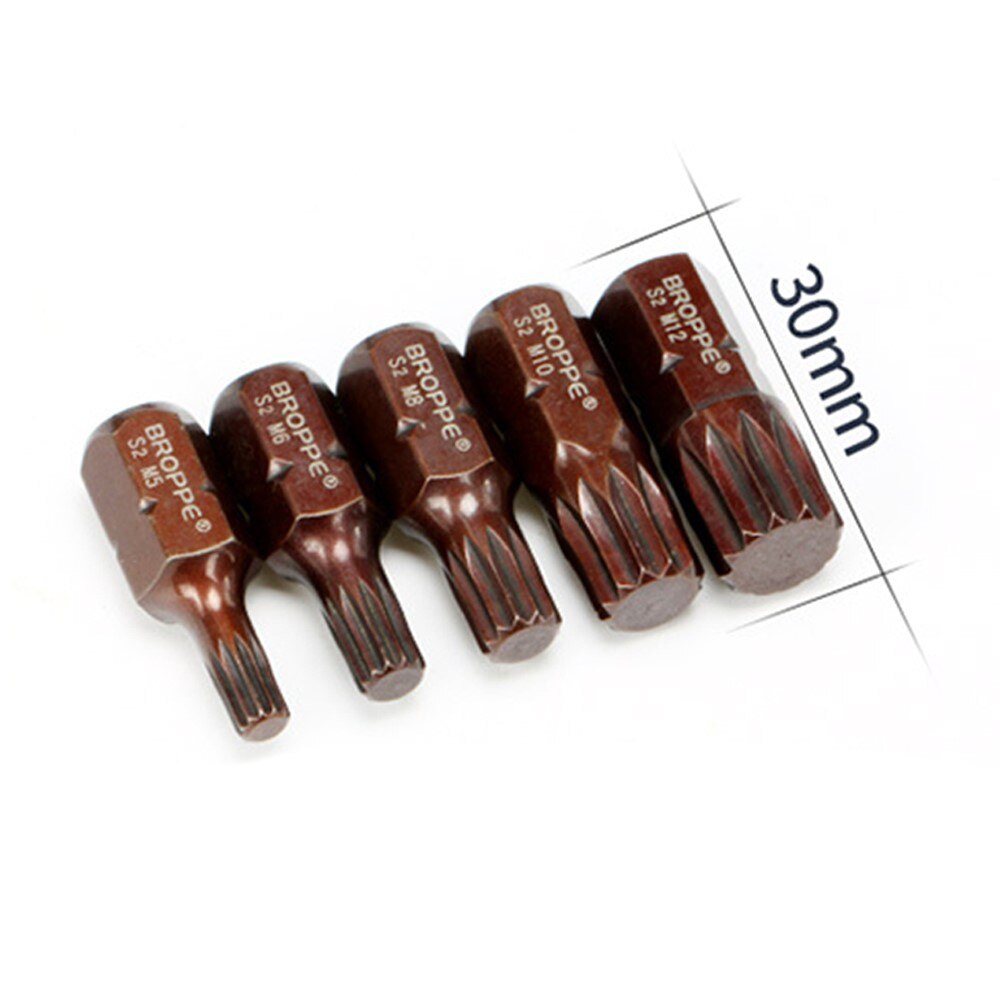5pcs/Set Screwdriver Bit 30mm Star Head M5 M6 M8 M... – Grandado
