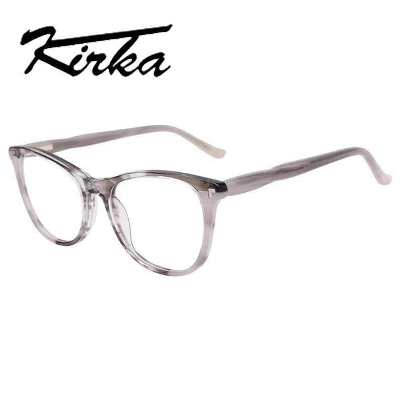 Kirka Child Glasses Frames Acetate Oval Shape Girl... – Grandado