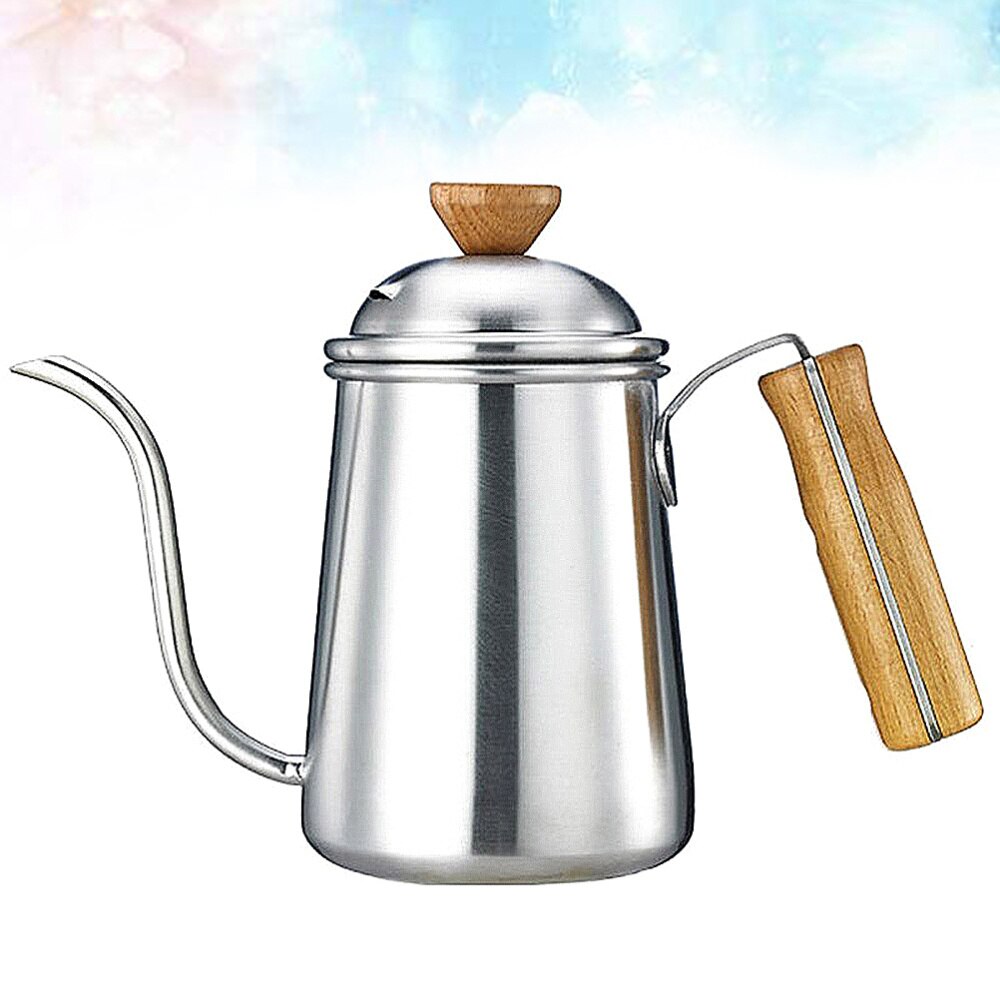 Stainless Steel Coffee Kettle Wooden Handle Coffee... – Grandado