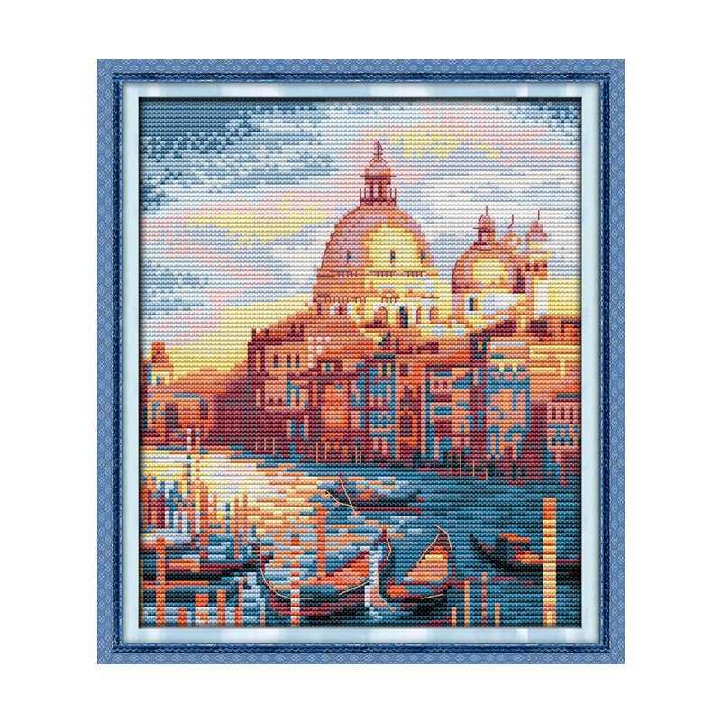 Venice Water City cross stitch kit aida 14ct 11ct ... – Vicedeal