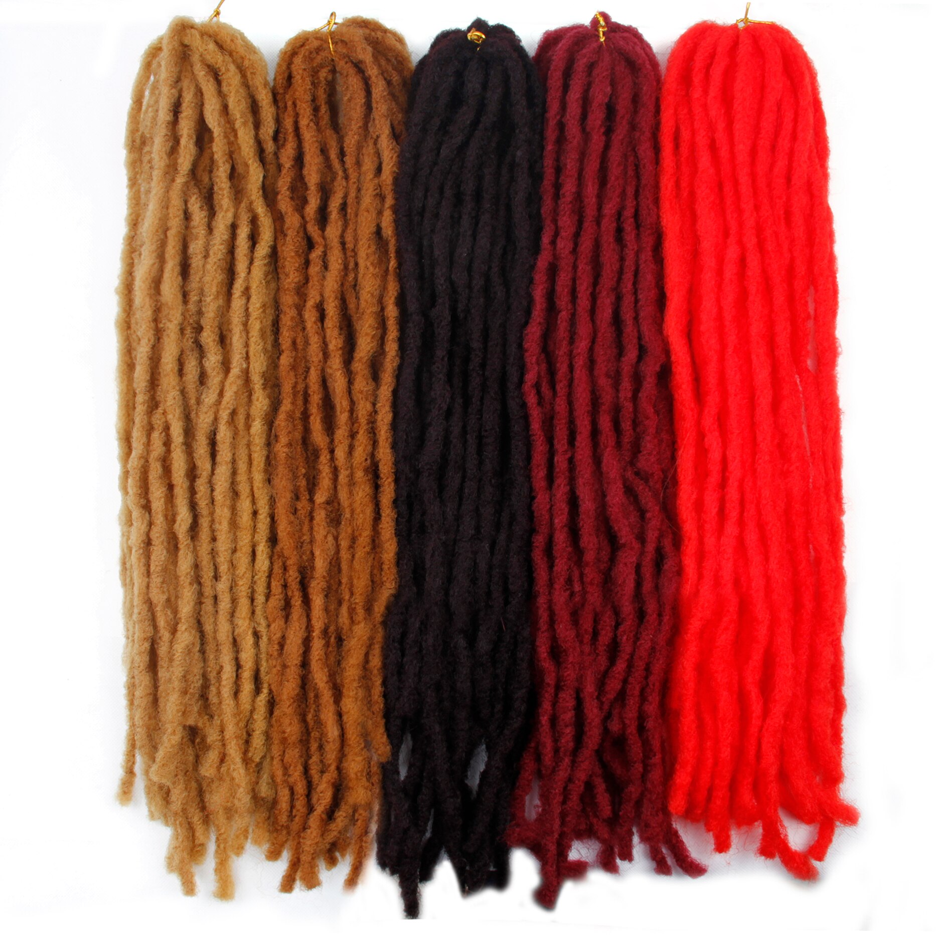 Synthetic Dreadlocks Soft Hair Various colors Blac... – Grandado