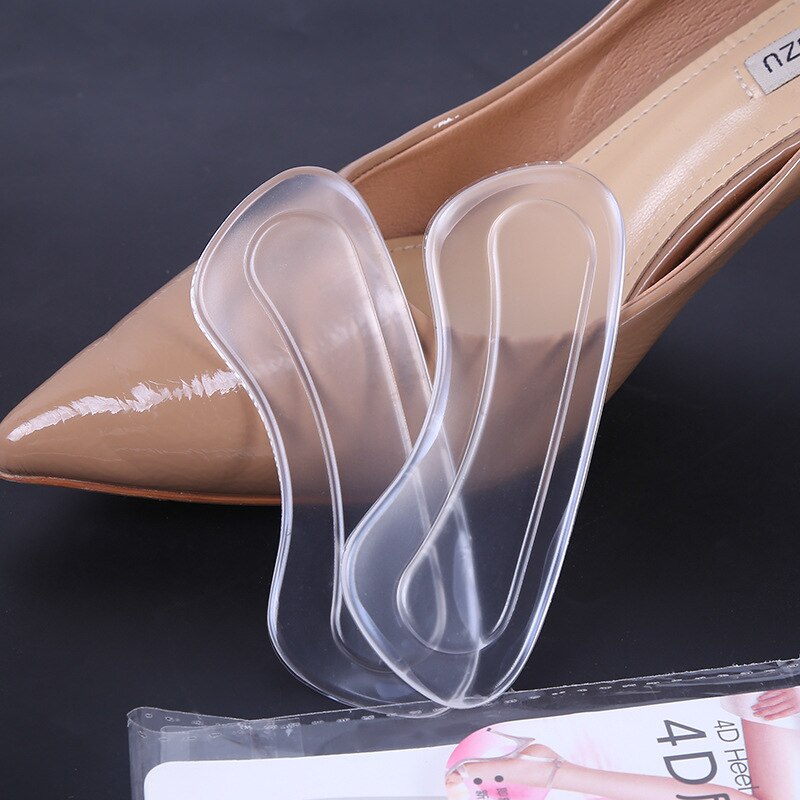 1Pair Transparent Silicone Gel Women Heel Inserts ... – Vicedeal