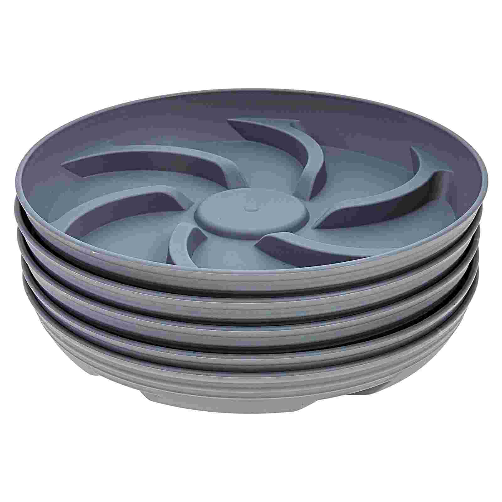 5pcs Large Plant Pot Base Resin Flowerpot Round Tr... – Grandado