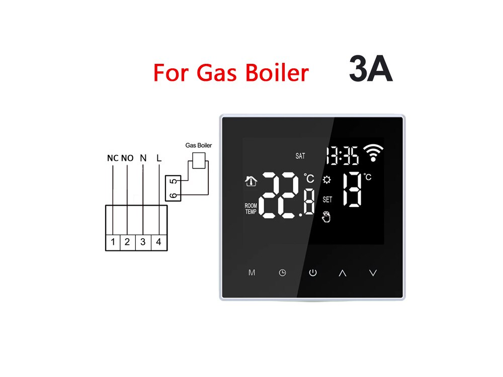 Beok Tuya Wifi Thermostat For Gas Boiler Room Unde... – Grandado
