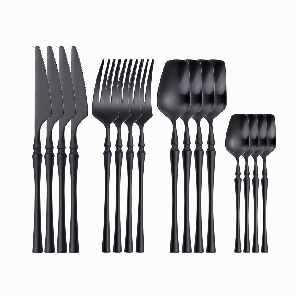 Tableware Cutlery Set Stainless Steel Western Flat... – Grandado
