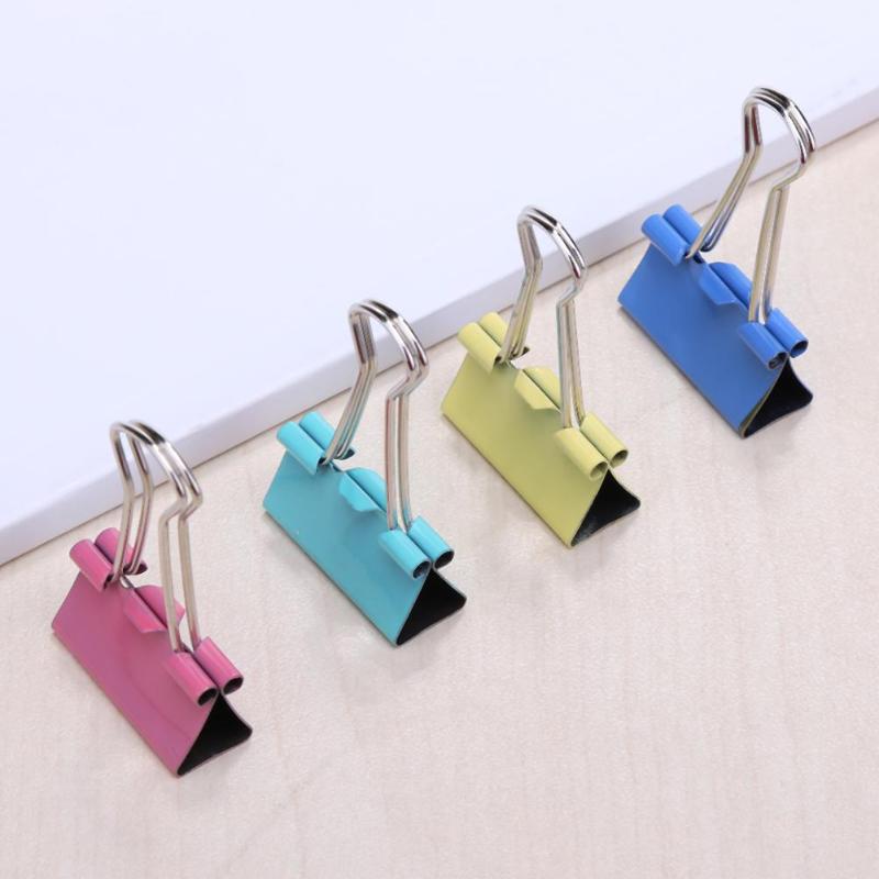 60PCS/lot 15mm Colorful Metal Binder Clips Office ... – Grandado
