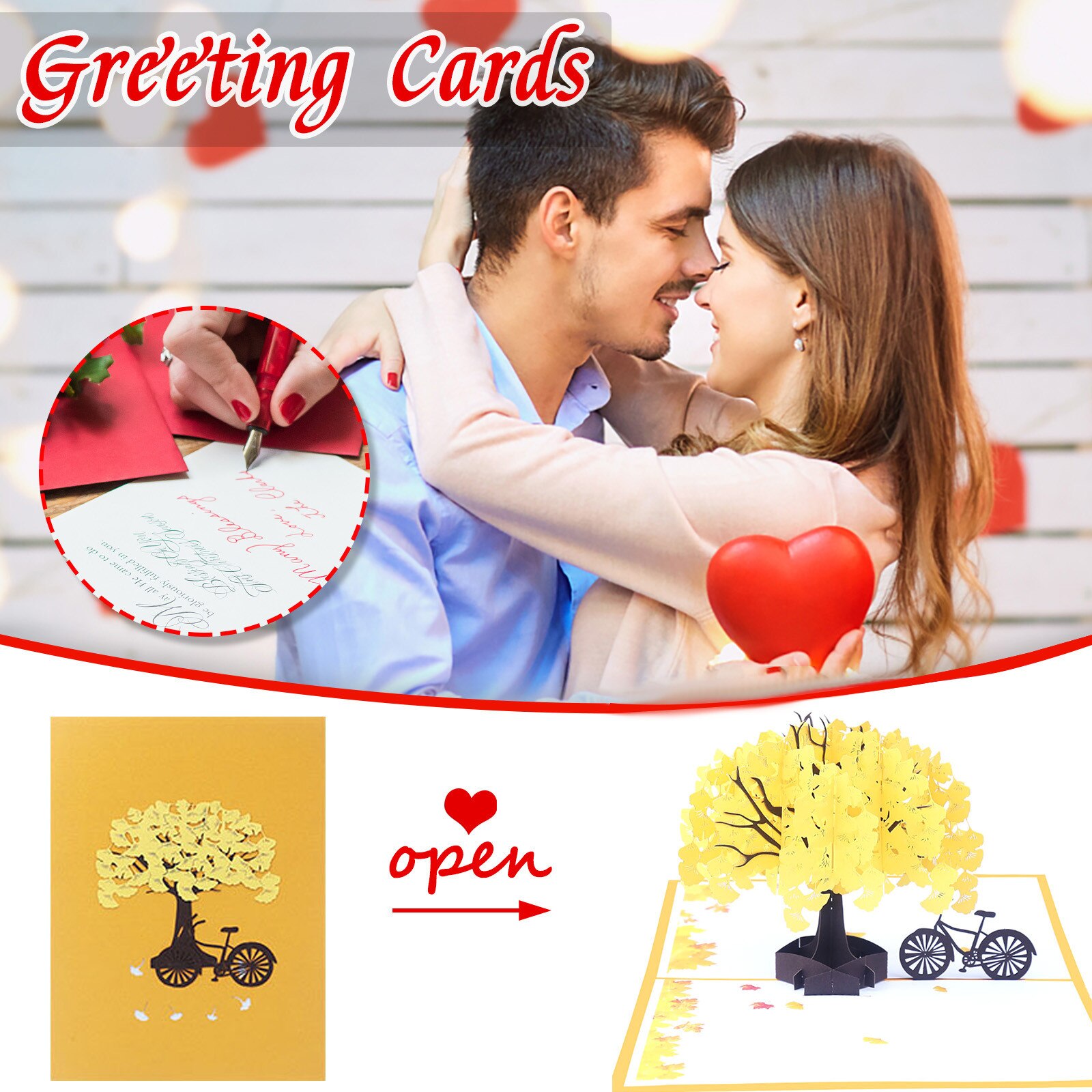 3d Greeting Card Cupid Heart Romantic Love Blessin... – Vicedeal