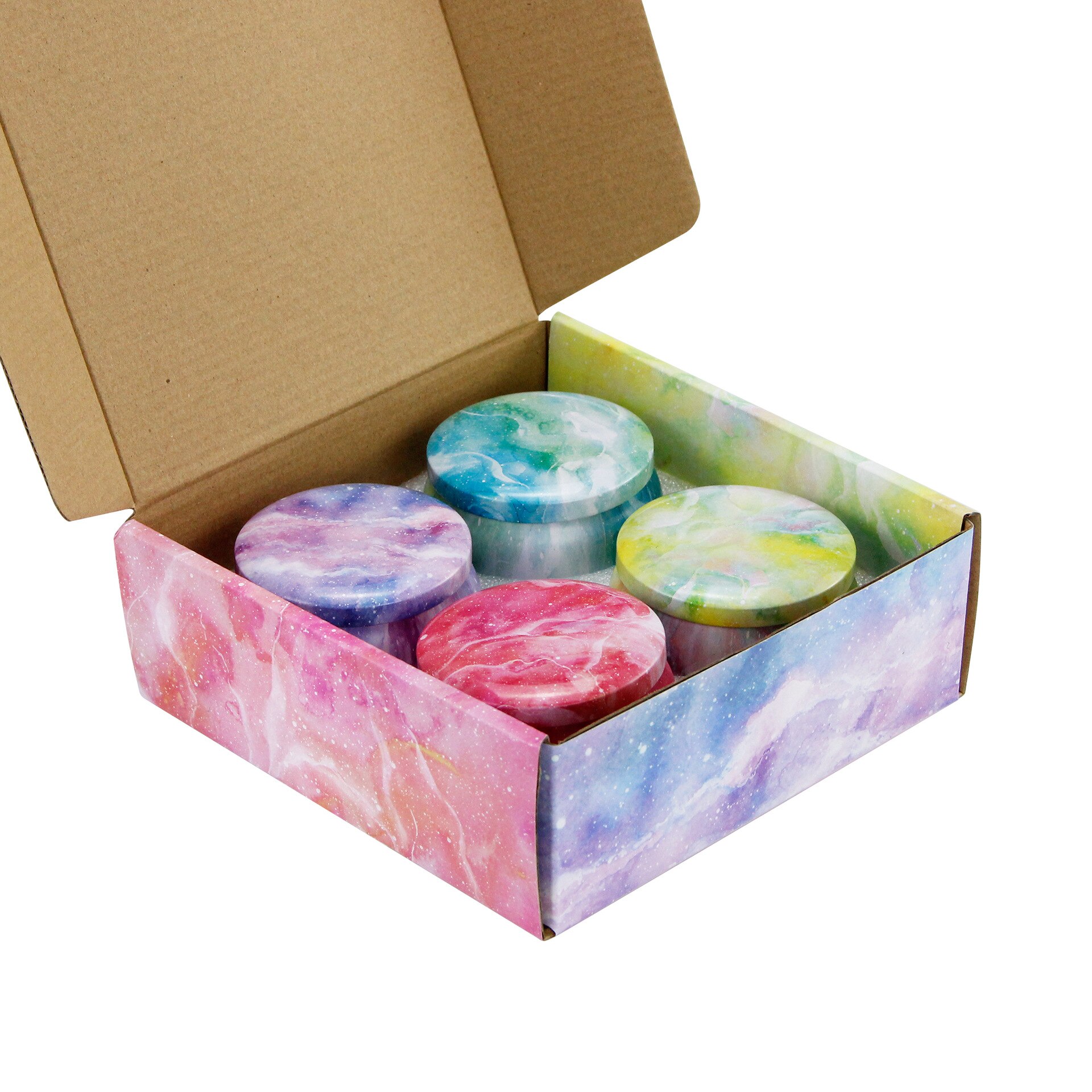 4 Stuks 6Oz Lege Blik Doos Ronde Metalen Kaars Bli... – Vicedeal