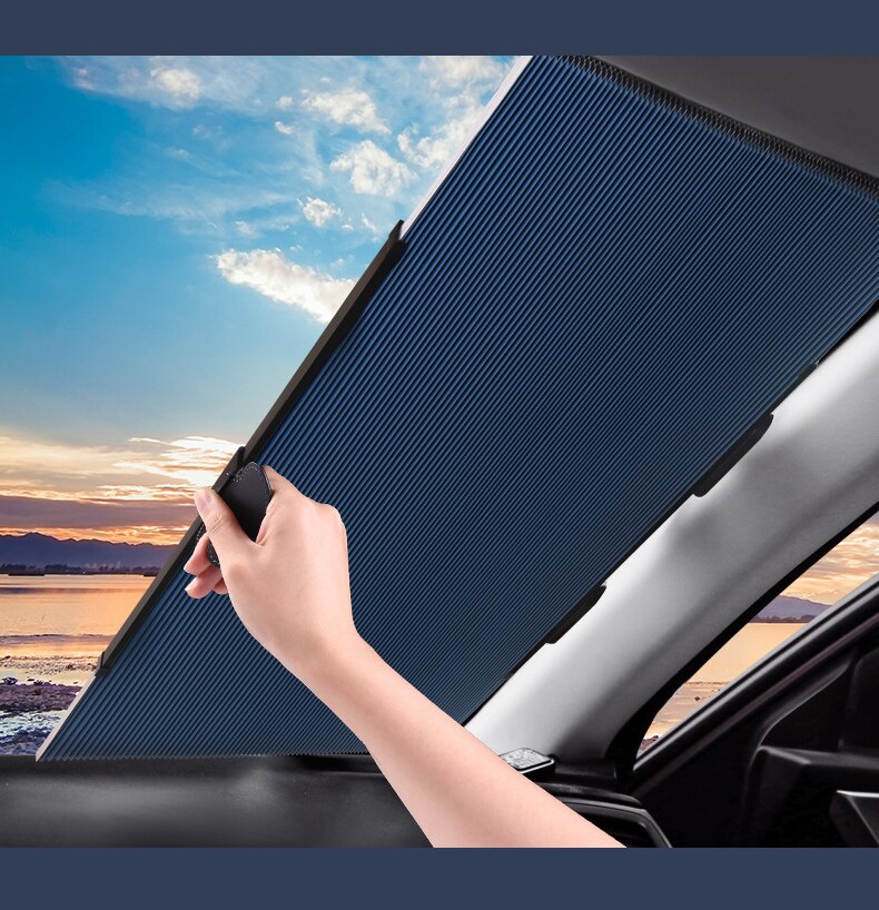 Auto Zonnescherm Intrekbare Voorruit Autoruit Scha... – Grandado