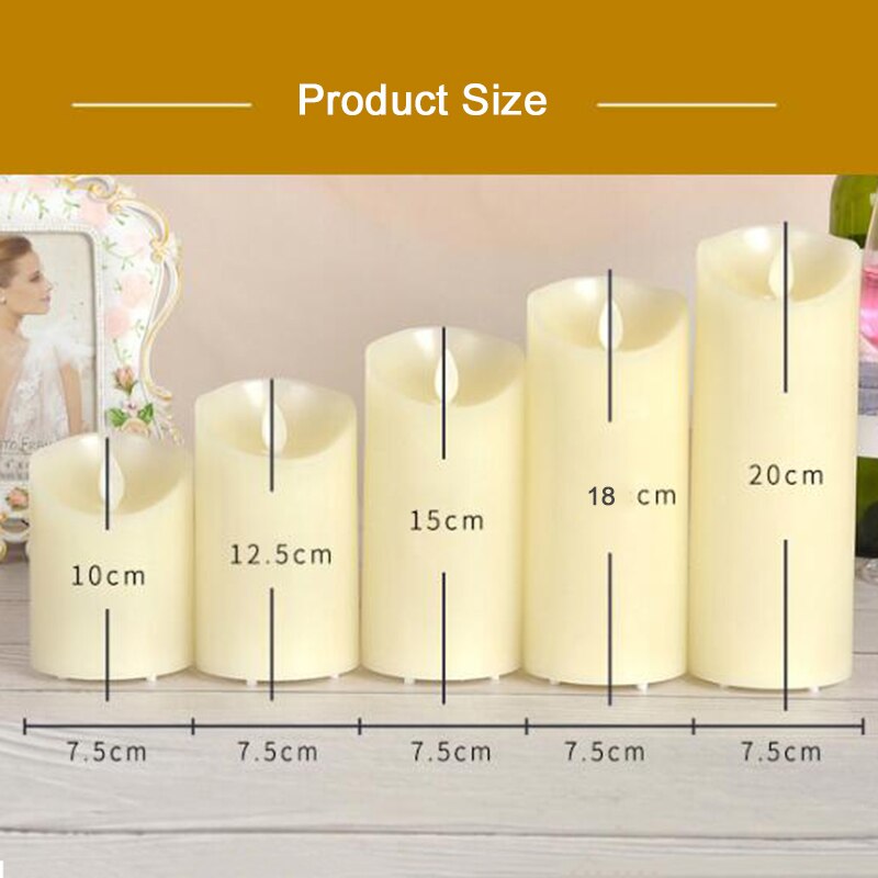 Flameless Charging Electrical Paraffin Wax LED Can... – Grandado