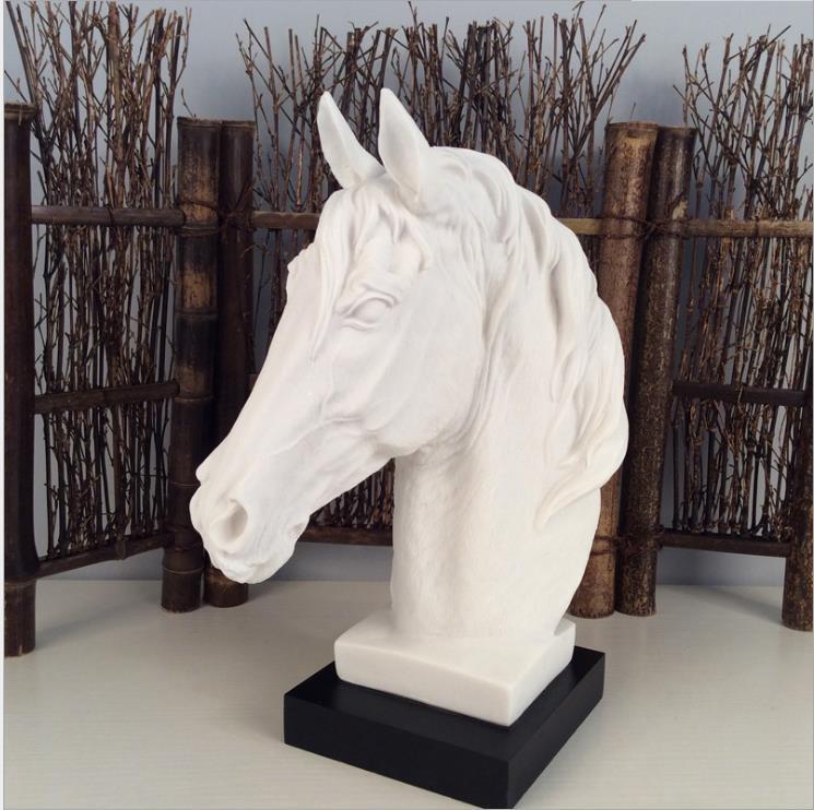 Modern Abstract Horse Head Sculpture Animal Resin ... – Vicedeal