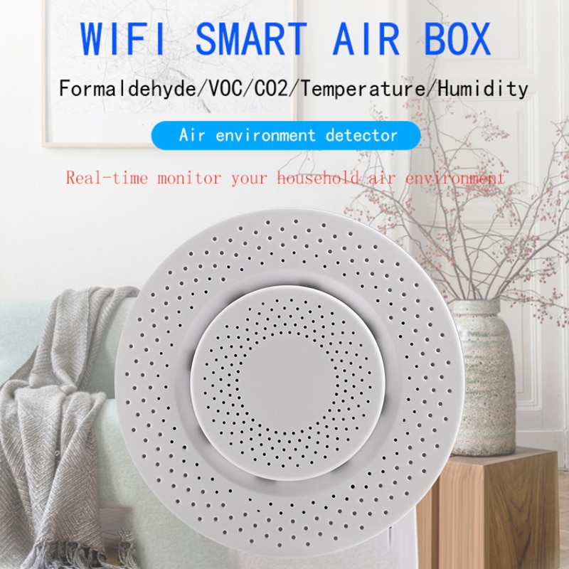 Tuya Wifi Smart Air Box VOC Formaldehyde Sensor CO... – Vicedeal