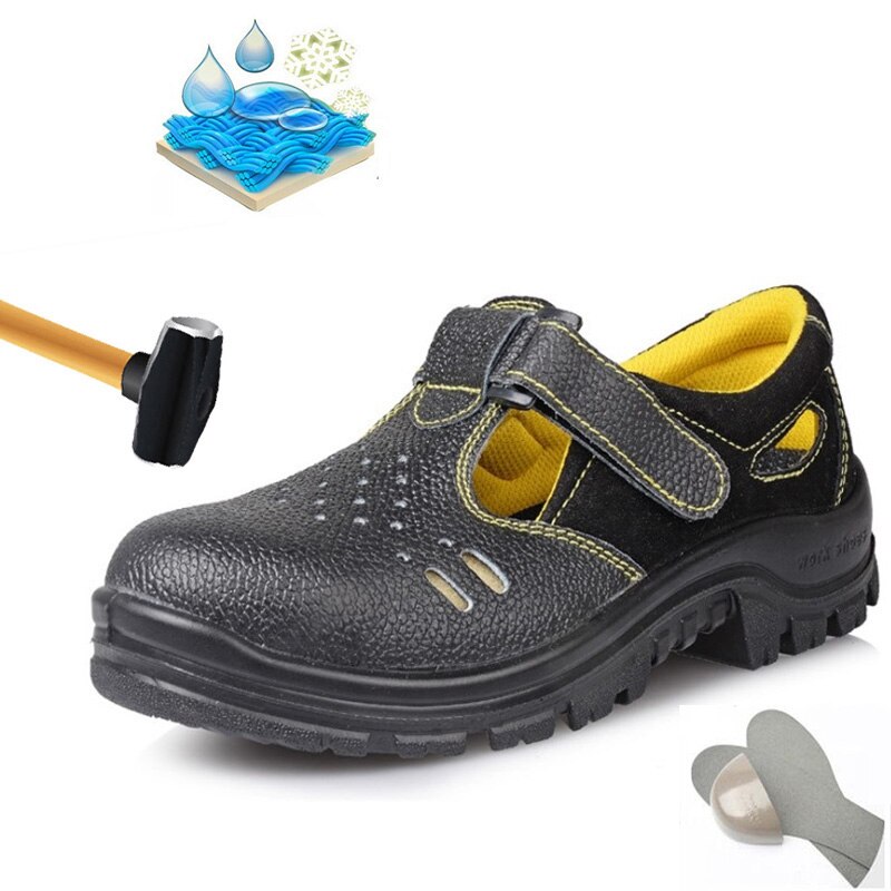 Breathable Work shoes Men Outdoor Steel Toe Cap Sa... – Grandado