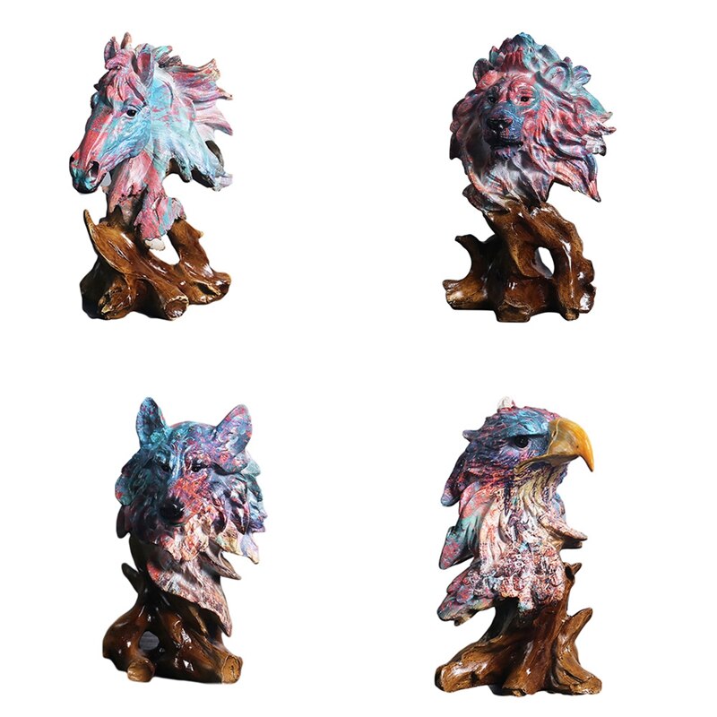 Hars Olieverf Standbeeld Dier Standbeeld Home Deco... – Grandado