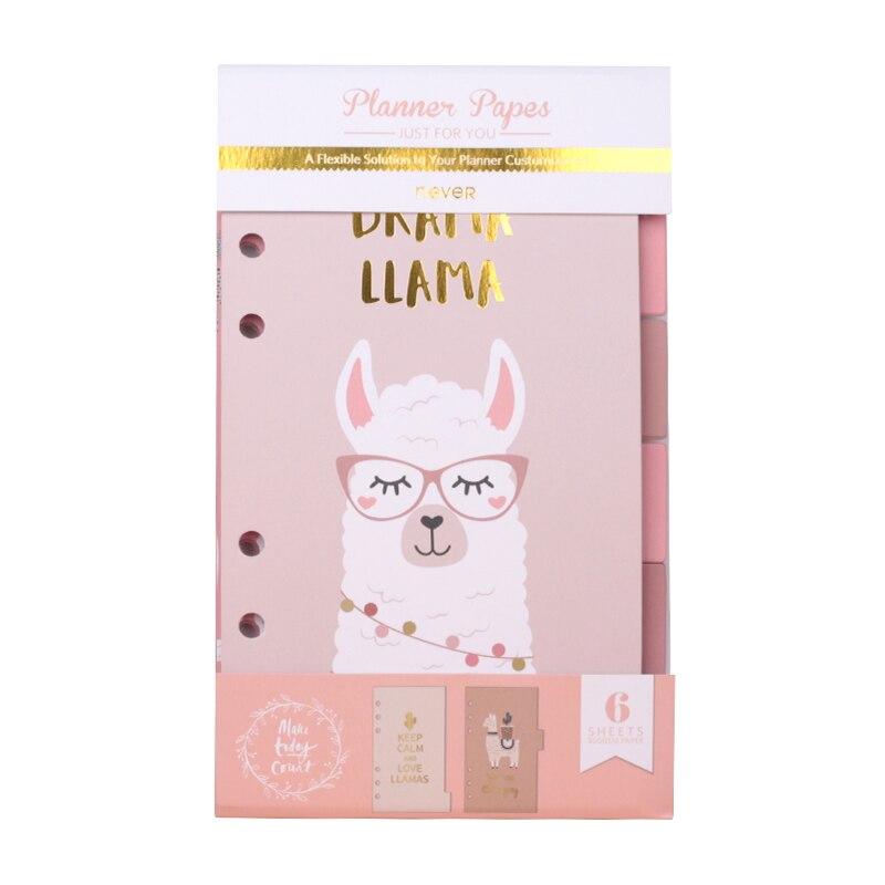 Never Cute Alpaca Spiral Planner Refill Filler Pap... – Vicedeal