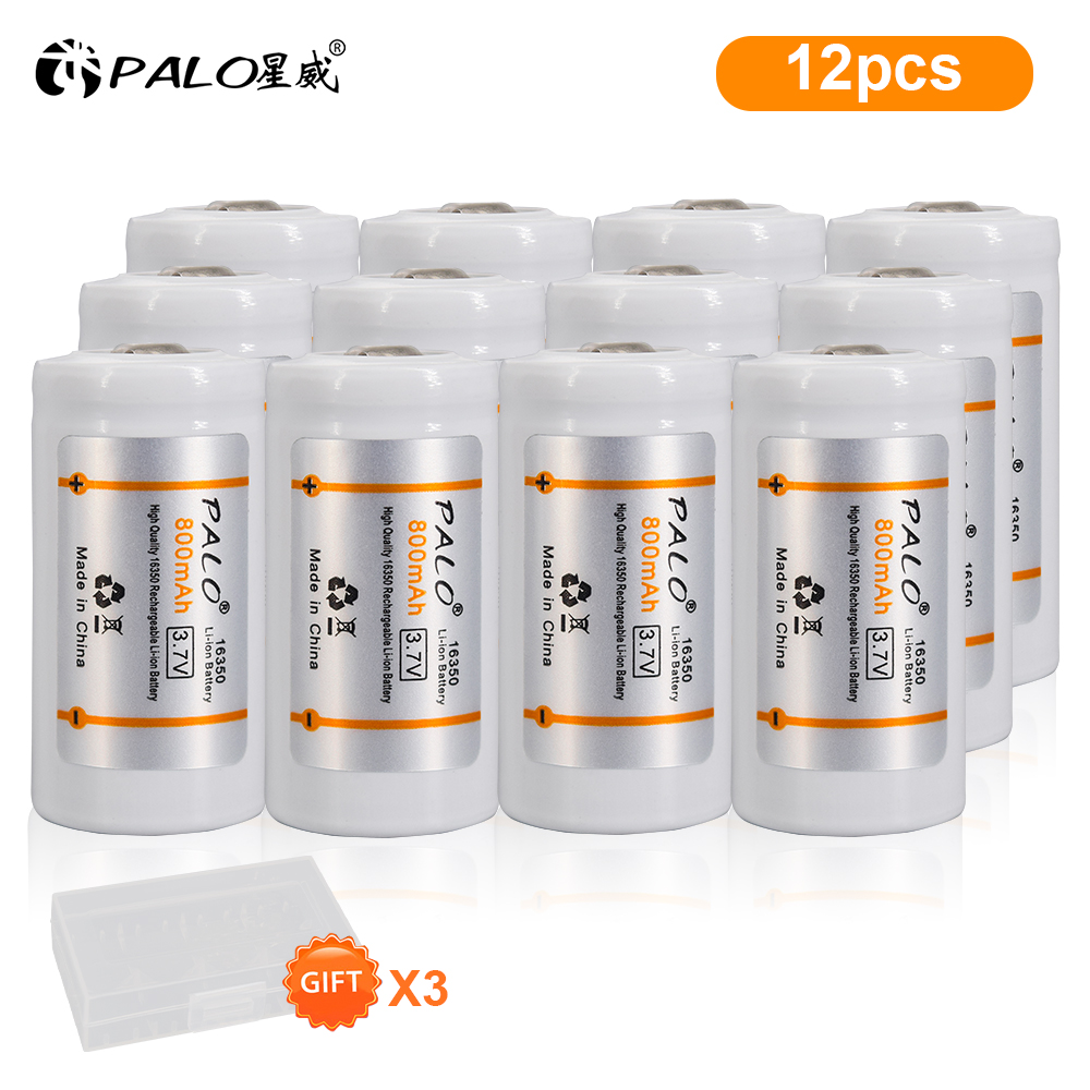 PALO 16340/16350 li-ion battery 3.7v li-ion rechar... – Grandado PALO 16340/16350 li-ion battery 3.7v li-ion rechar... – Grandado