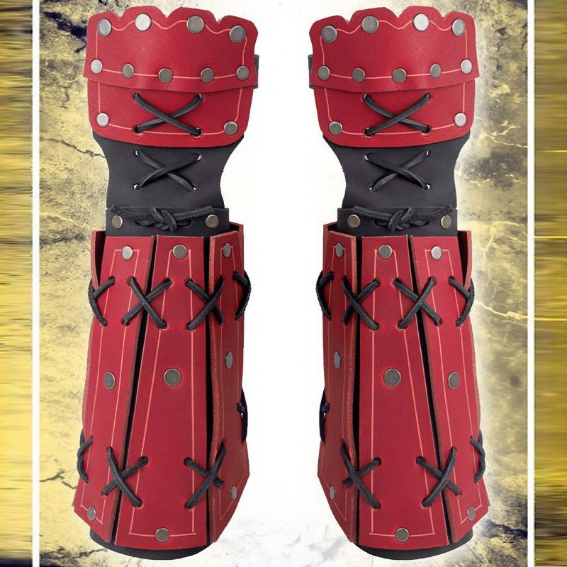Medieval Samurai PU Leather Armor Bracer Long Glov... – Grandado