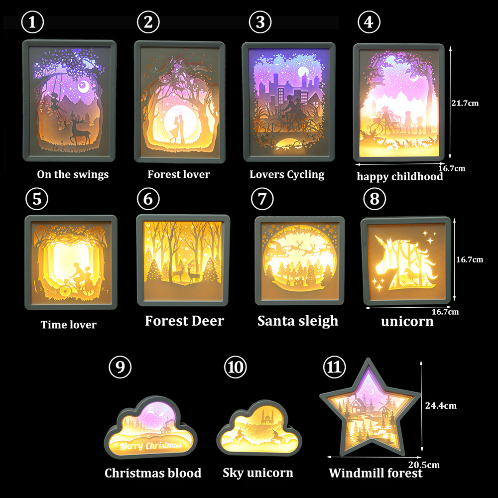 Valentine's Day Light Shadow Lamp 3D Modeling ... – Grandado