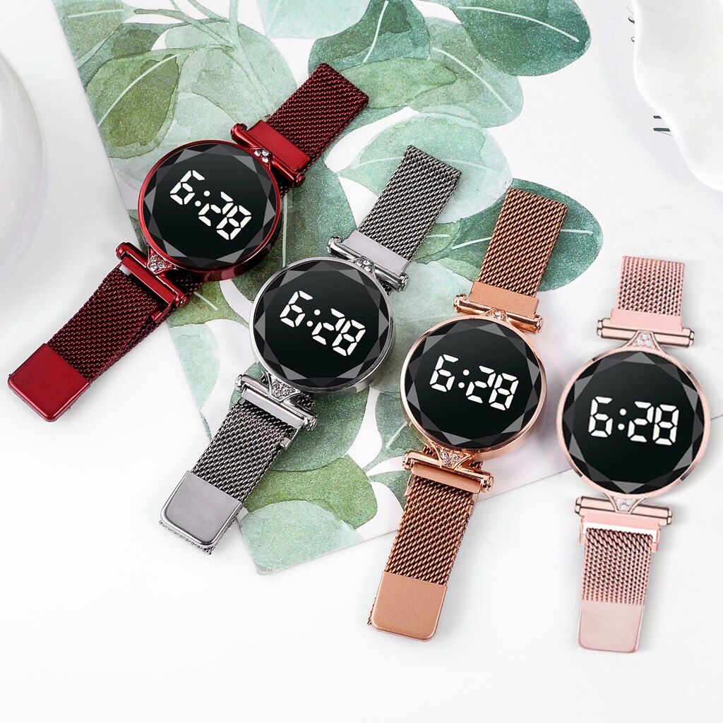 Relojes de lujo con imán Digital para mujer, reloj... – Grandado